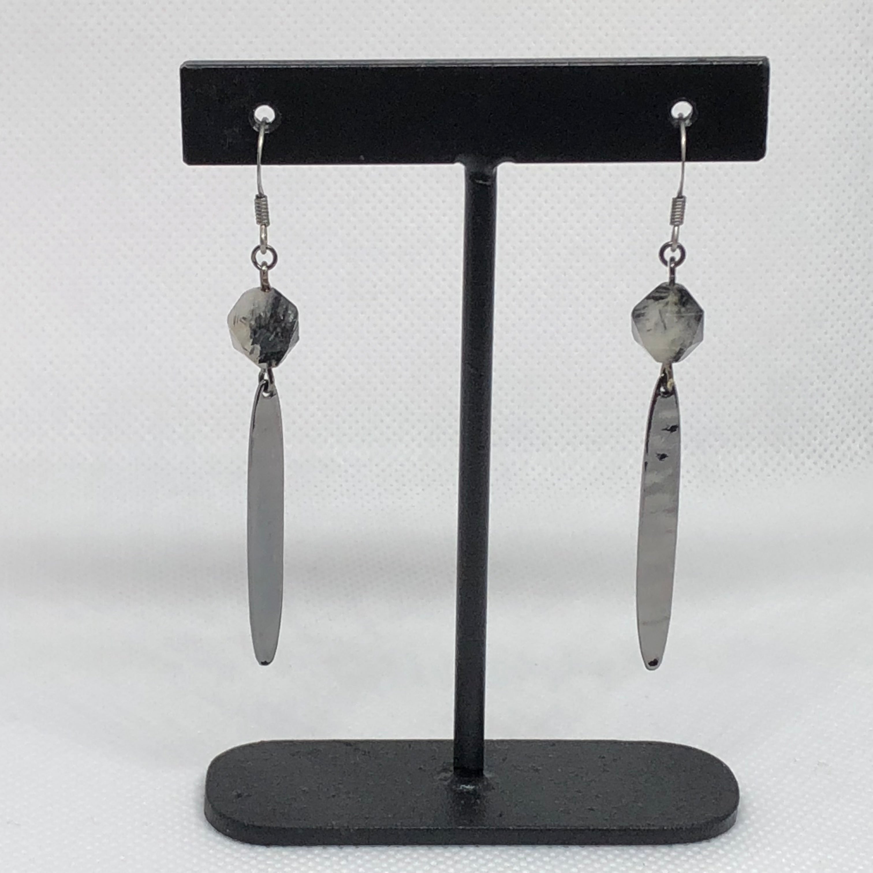 Stellar - Rutilated Quartz - Earrings – Maven Black